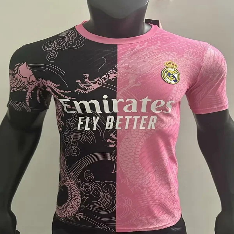 US$ 16.00 - 25/26 RMA Black Pink Dragon Player Version Training Shirts ...