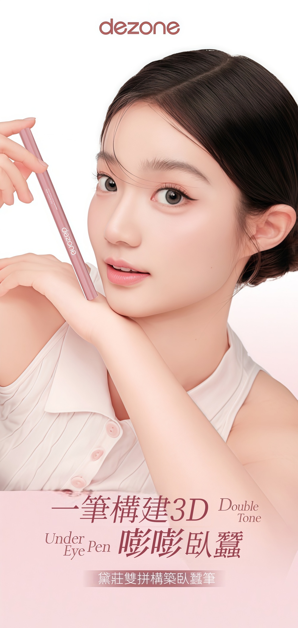 NT$ 329 - DEZONE雙拼臥蠶筆提亮陰影二合一耐水立體打造媽生感臥蠶眼 - www.bubbly3b.com