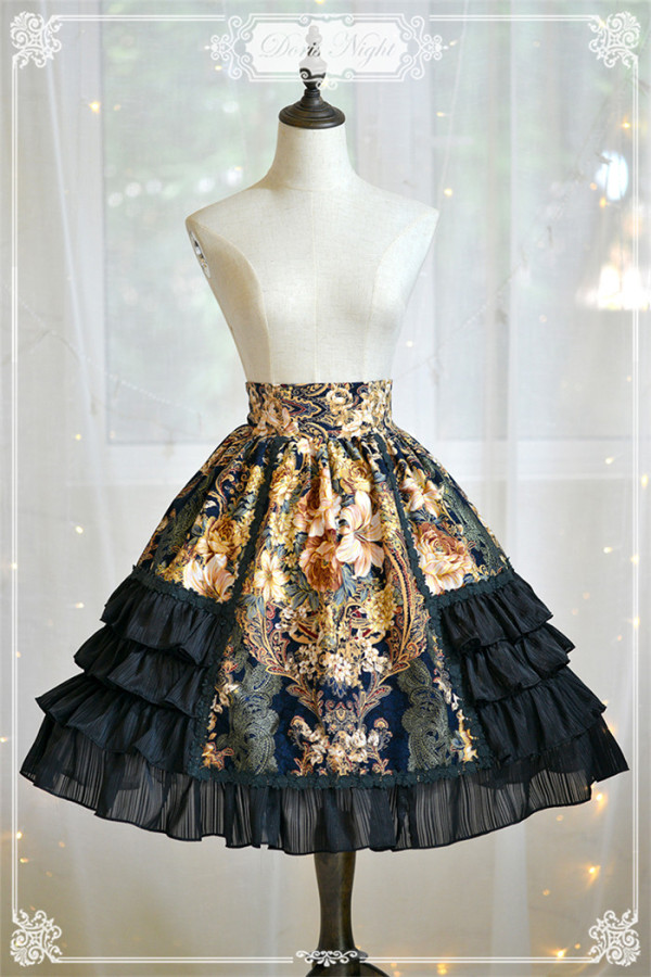 US$ 52.99 - Doris Night -The Night Rose- Gothic Lolita Skirt and Vest ...