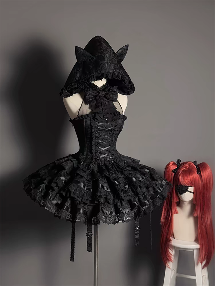 US$ 76.99 - Meow Rabbit Agent - Gothic Lolita Corset Vest and Skirt Set ...