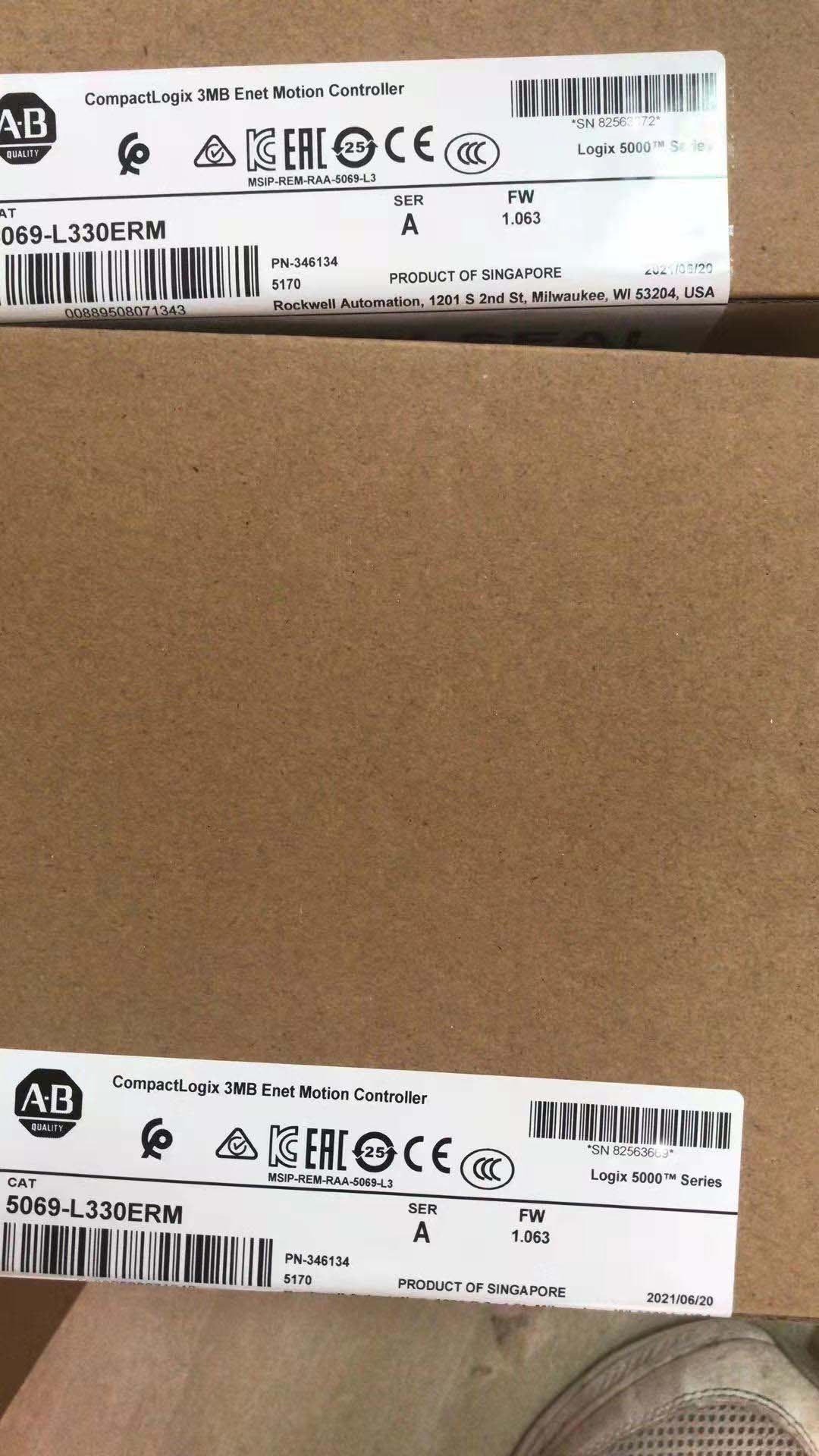 US$ 4,499.02 - New sealed 5069-L330ERM Allen Bradley CompactLogix 3MB ...