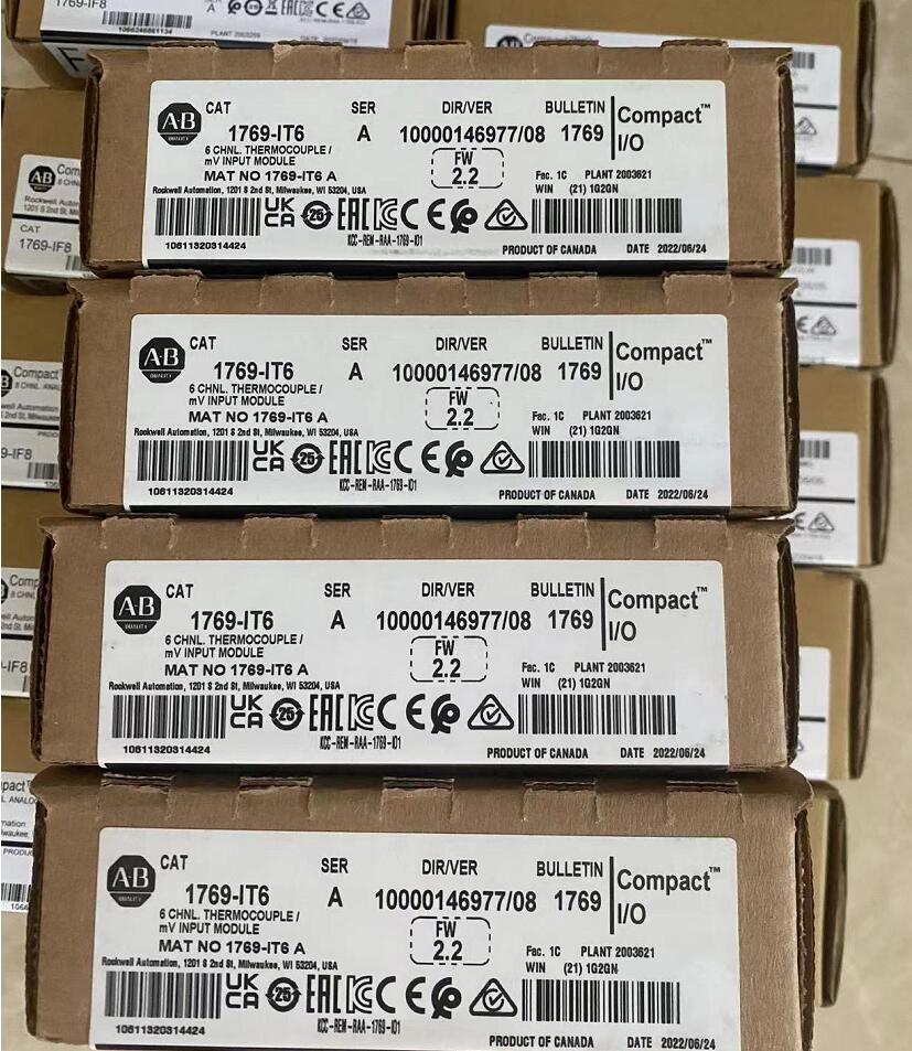 US$ 606.02 - New sealed Allen Bradley 1769-IT6 CompactLogix 6 Channel ...
