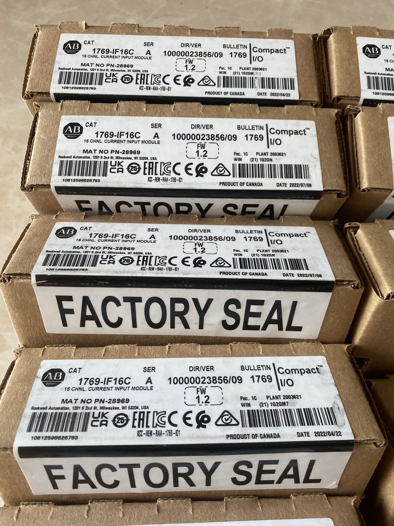 US$ 499.48 - Allen Bradley 1769-IF16C CompactLogix 16-Ch Analog Current ...