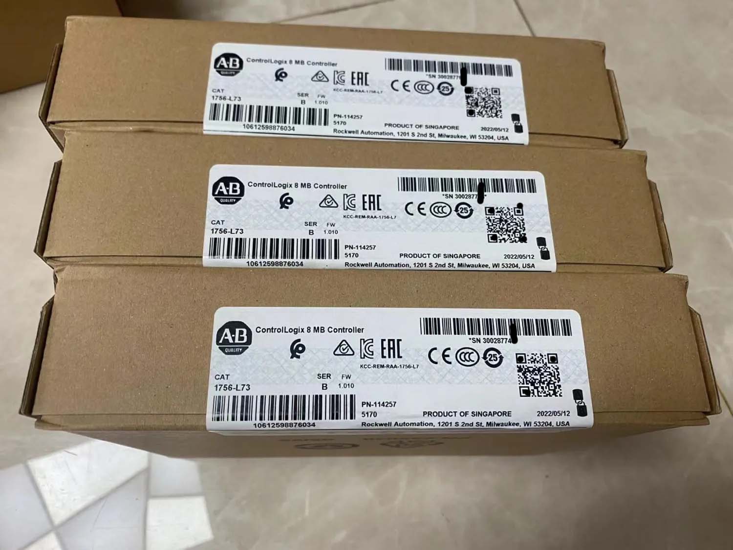 US$ 6305.52 - New sealed 1756-L73 Allen Bradley ControlLogix Logix5573 ...