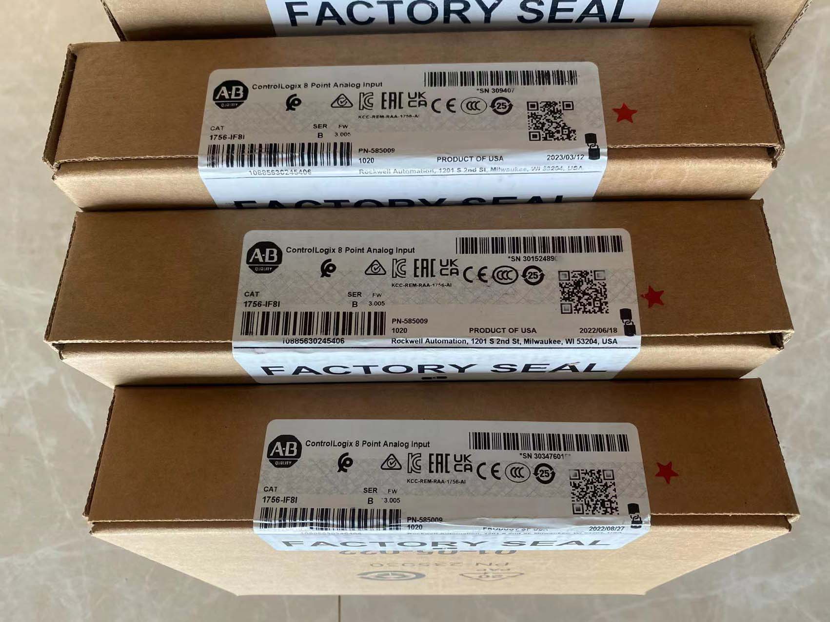 US$ 1,032.44 - New sealed Allen Bradley 1756-IF8I ControlLogix Analog ...