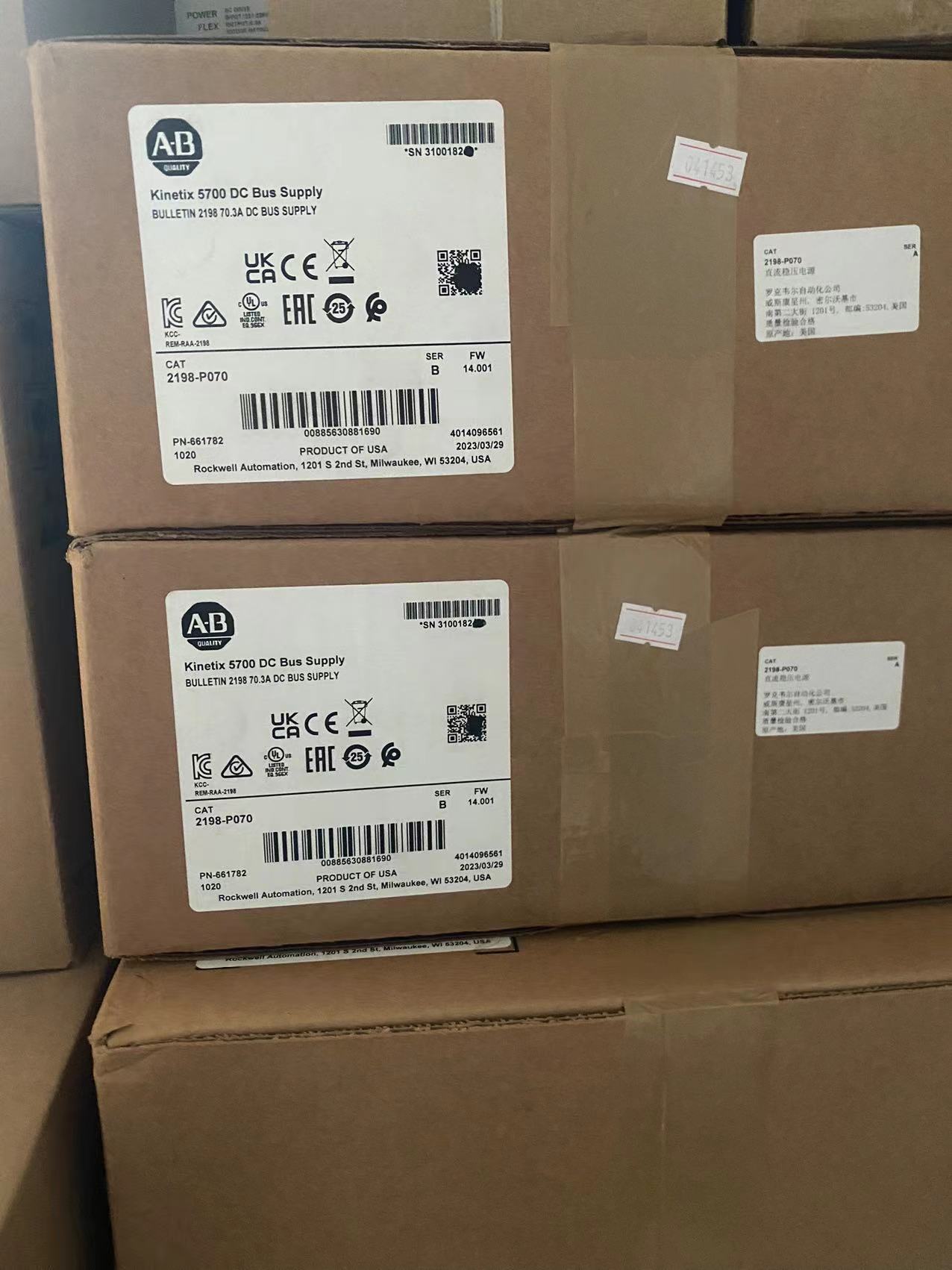 US$ 1,412.55 - New sealed 2198-P070 Allen Bradley Kinetix 5700 DC Bus ...