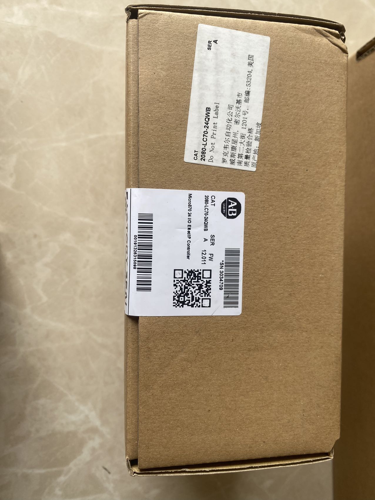 US$ 539.65 - New sealed Allen Bradley 2080-LC70-24QWB Micro870 24 I/O ...