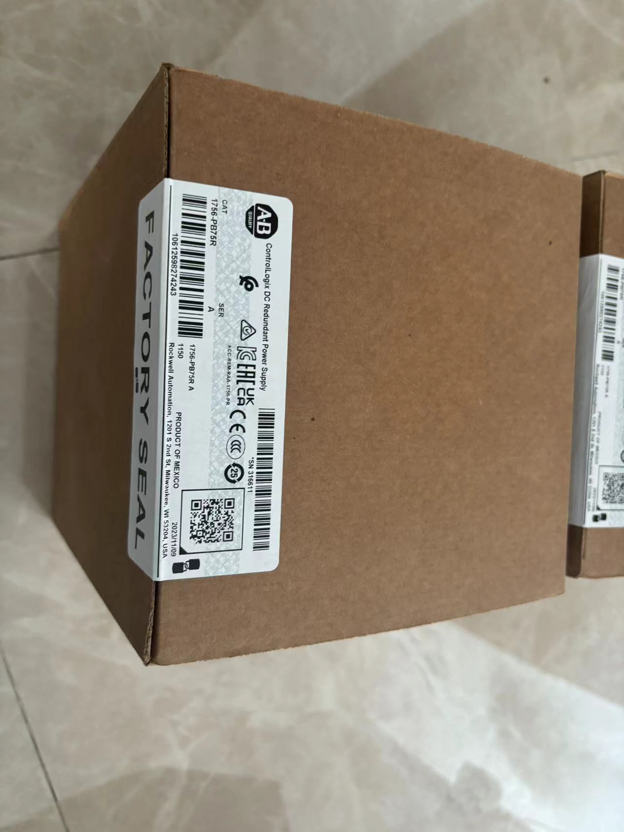 US$ 568.59 - New sealed Allen Bradley 1756-PB75R ControlLogix Rack ...