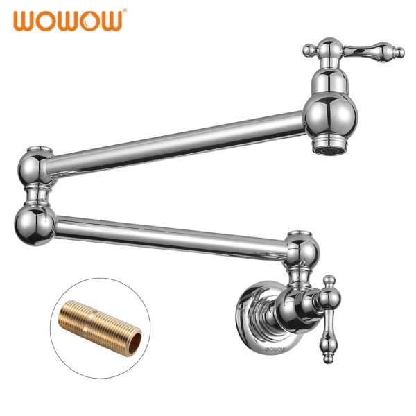 Modern Farmhouse Pot Filler Polished Chrome