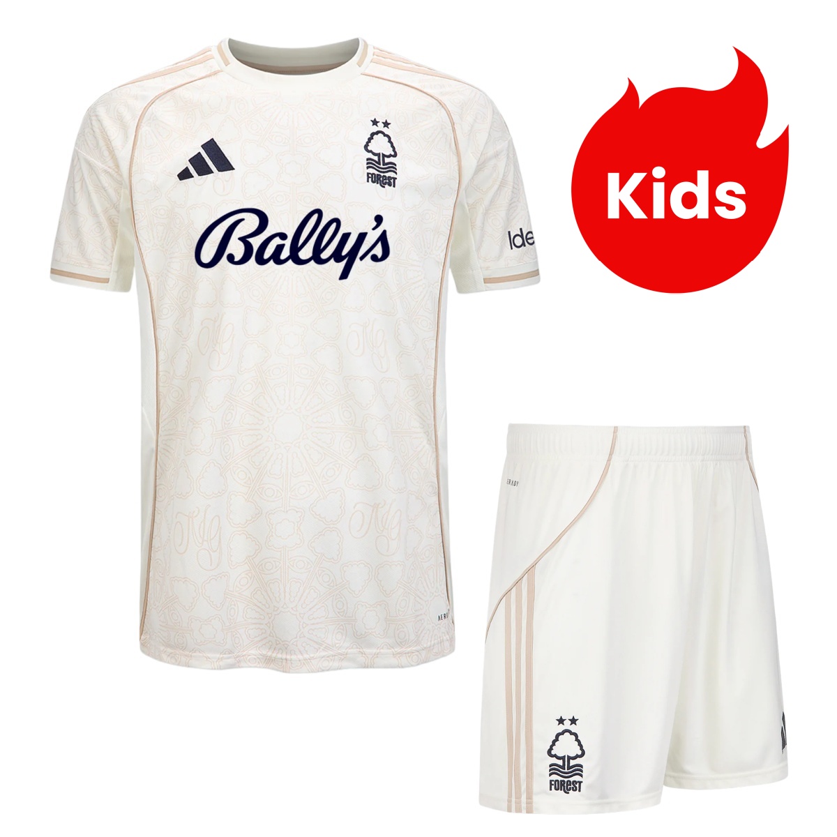 Kids Nottingham Forest 25/26 Away Jersey and Short Kit - shootjerseys