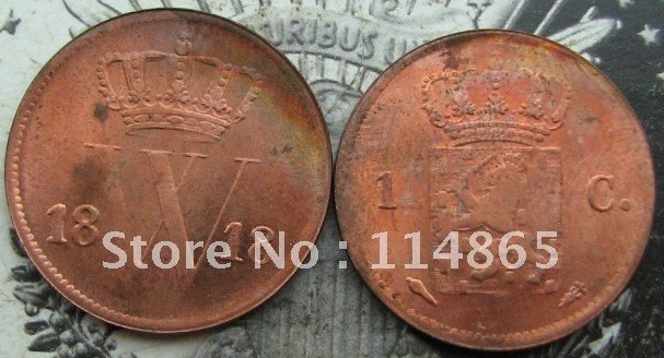 US$ 2.30 - 1818 NETHERLANDS 1 CENT Copy Coin commemorative coins - www ...