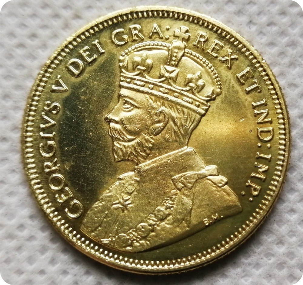 US$ 2.80 - 1914 Canada Ten Dollars-George V Gold copy coins ...