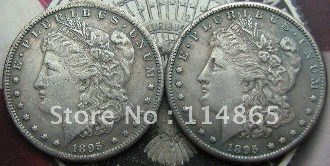 US$ 2.40 - 1895 Morgan dollar Two Face Coin COPY commemorative coins ...
