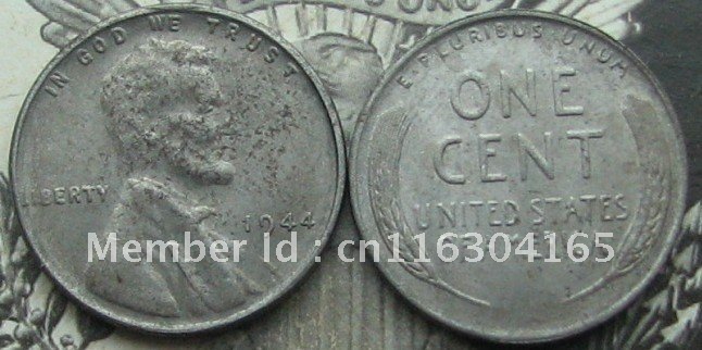 US$ 2.40 - 1944-P Lincoln Wheat Cent Penny(Errors,Steel) COPY ... US$ 2.40 - 1944-P Lincoln Wheat Cent Penny(Errors,Steel) COPY ...