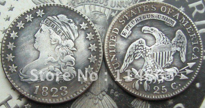 US$ 2.40 - 1823 Capped Bust Quarters COIN COPY FREE SHIPPING - www ...
