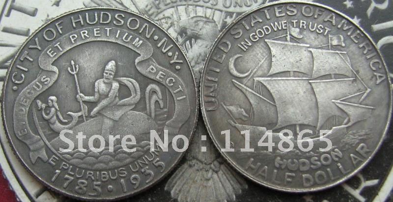 US$ 2.40 - 1935 Hudson New York Sesquicentennial Half Dollar Copy Coin ...