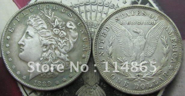 US$ 2.40 - 1889-S Morgan Dollar Copy Coin commemorative coins - www ...