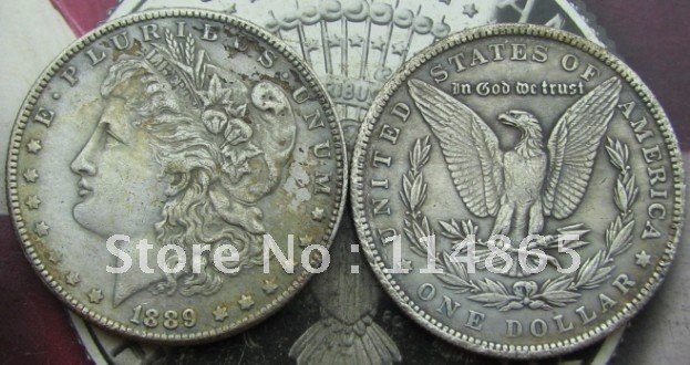 US$ 2.40 - 1889-P Morgan Dollar Copy Coin commemorative coins - www ...