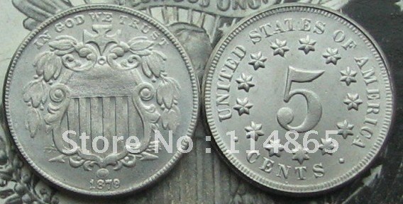 US$ 2.40 - 1879 SHIELD NICKEL Copy Coin commemorative coins - www ...
