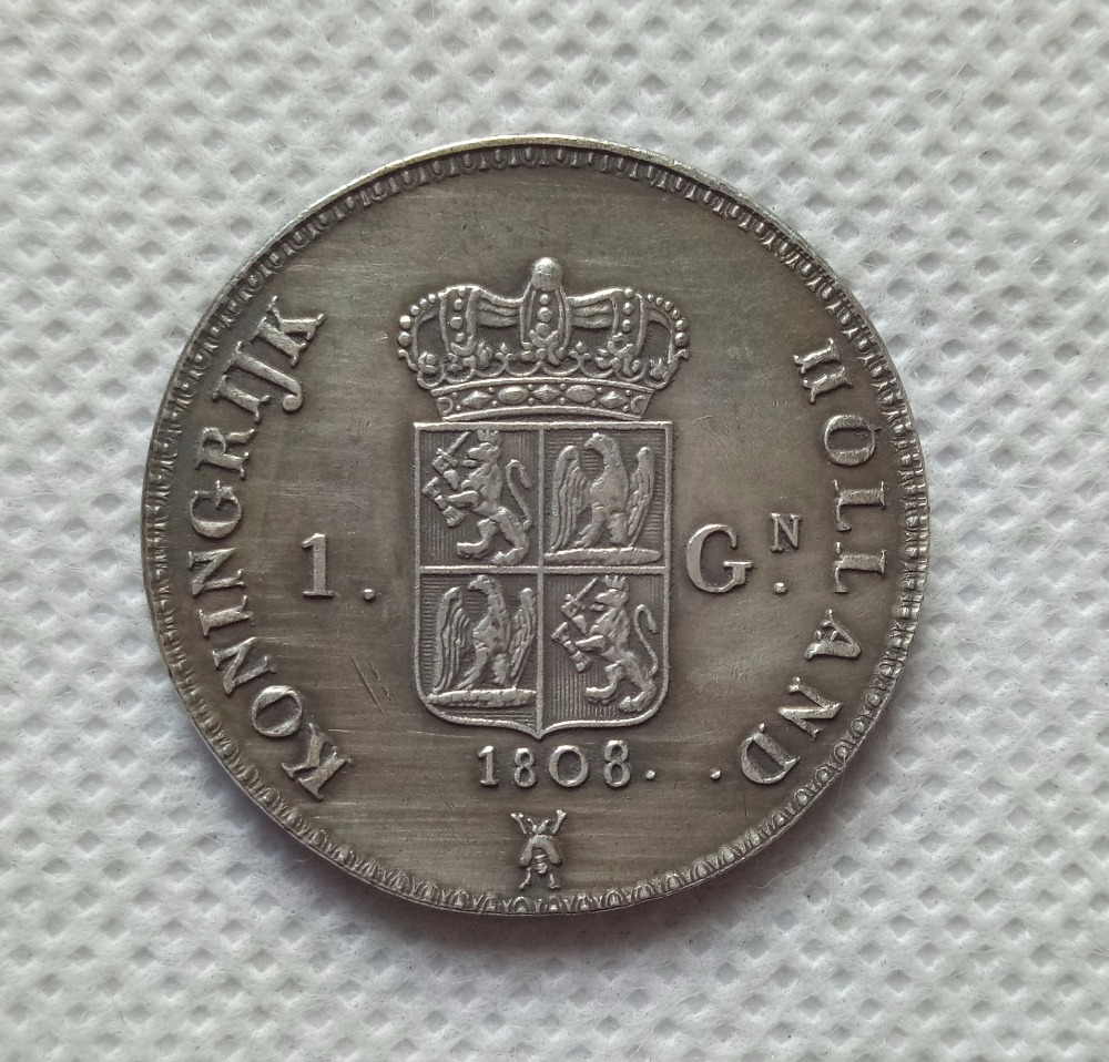 1808,1809 Netherlands 1 gulden Lodewijk Napoleon COPY COIN ...