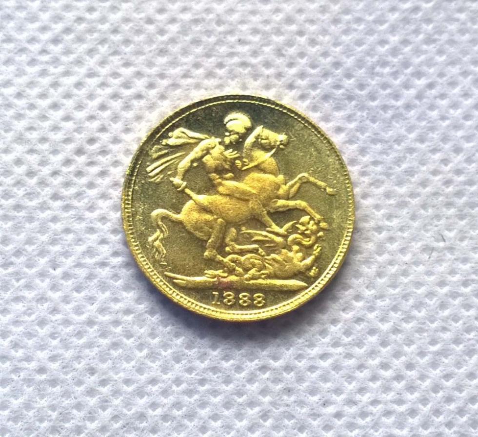 US$ 2.40 - 1888 British Gold Copy Coin commemorative coins - www ...