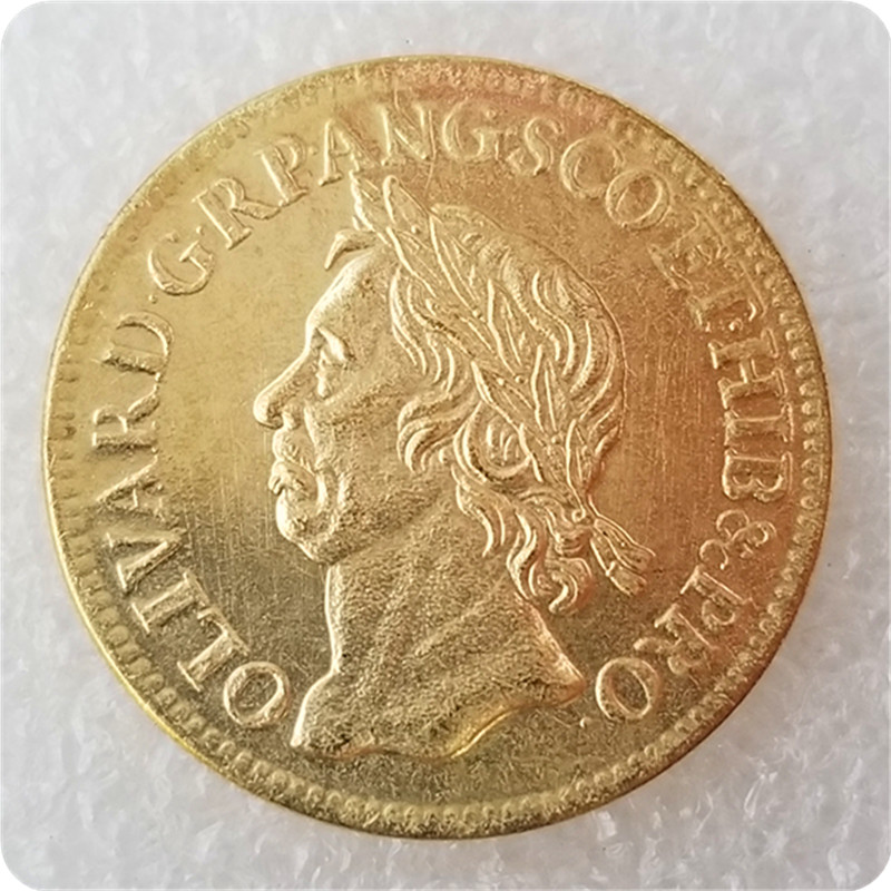 US$ 2.80 - 1656 England(United Kingdom) 1 Broad - Oliver Cromwell Coin ...