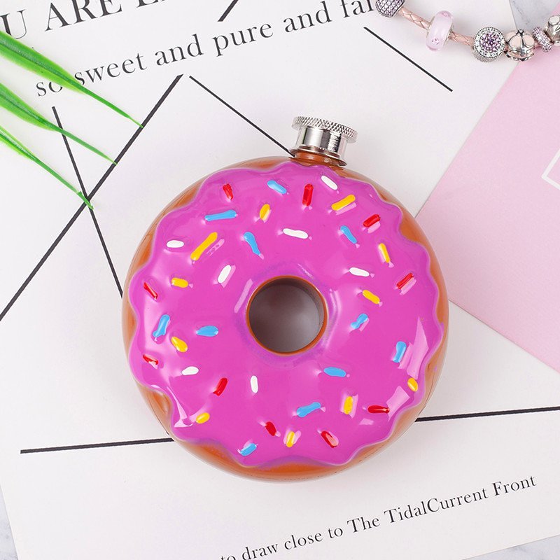 Frosted Donut Flask