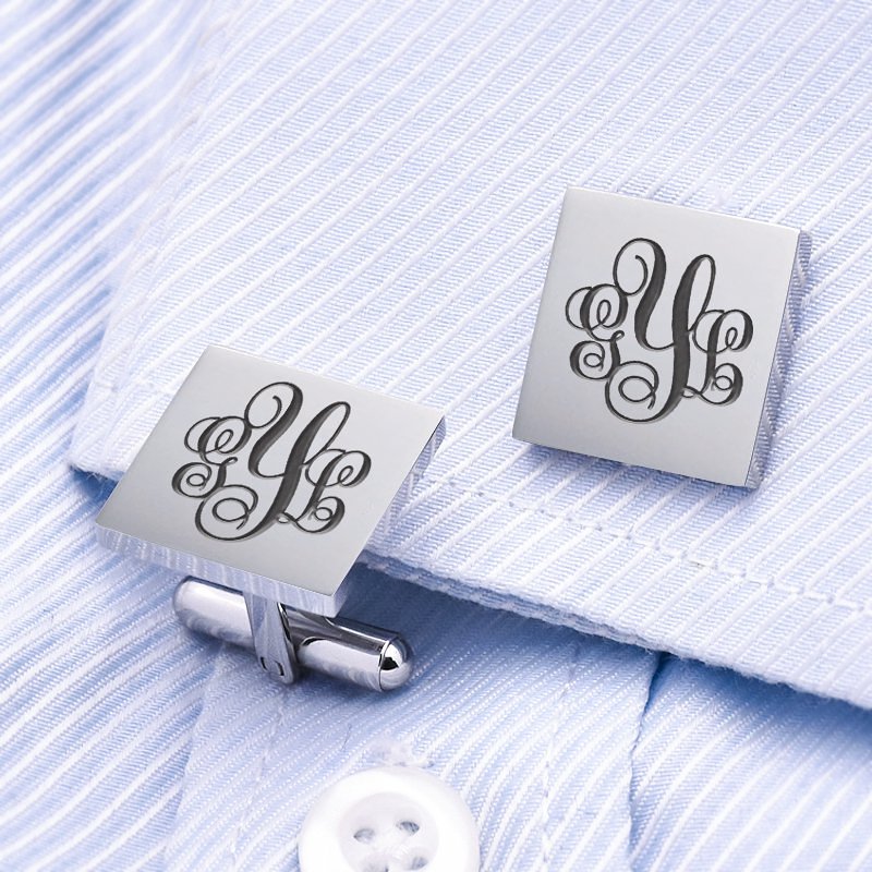 Monogrammed Name Cufflinks