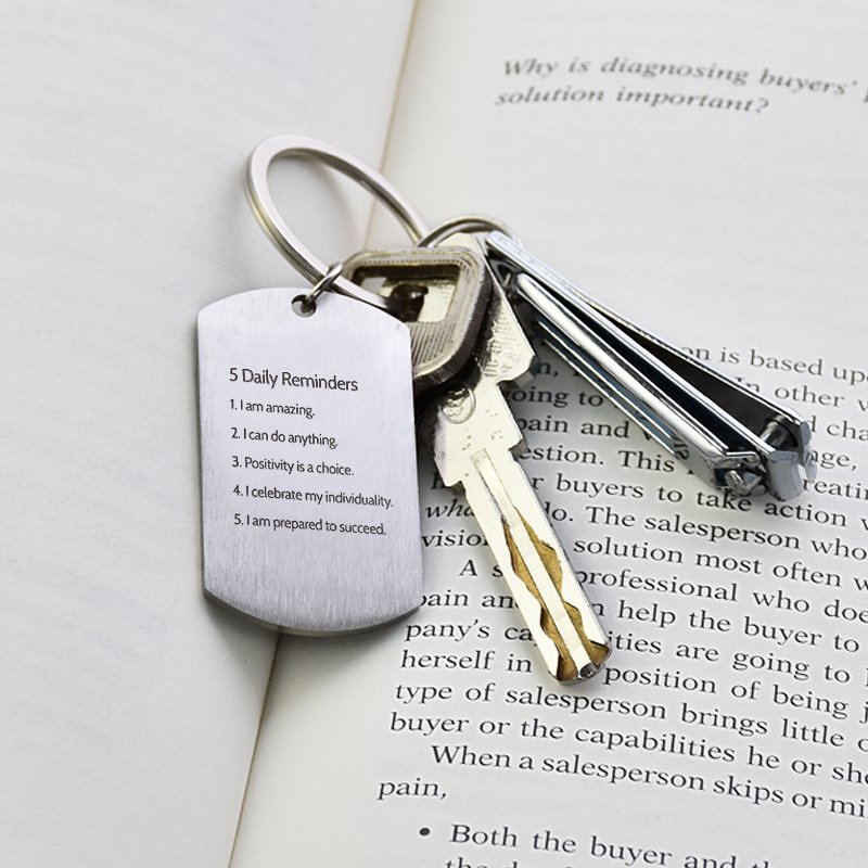 Daily Reminder Keychain