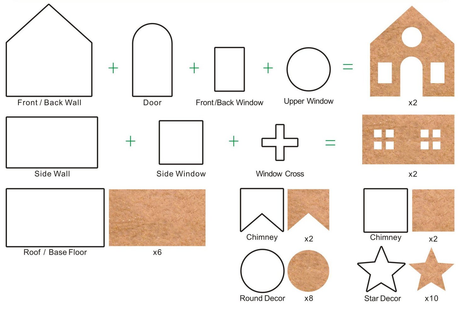 3D House Cookie Cutter Set