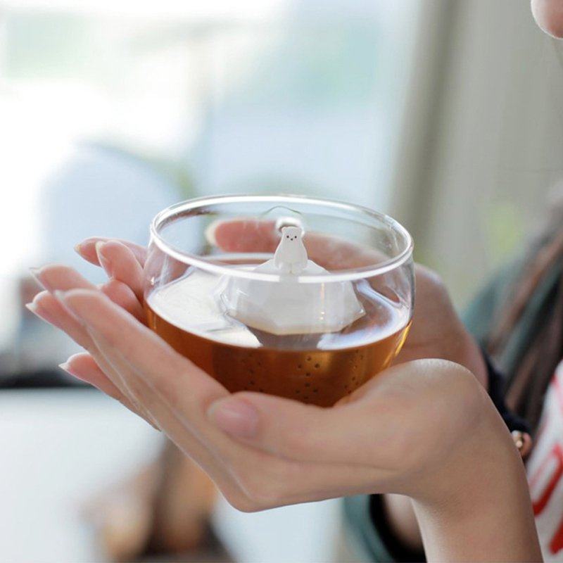 Polar Bear Tea Infuser Isbjørn te maker Gift for Father 北極熊泡茶器 북극곰 차 ...