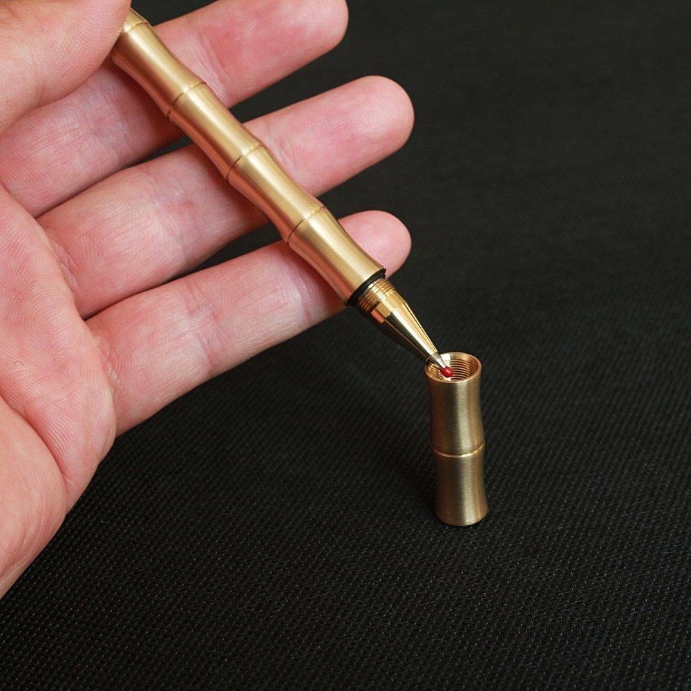 Personalized Brass Bamboo Joint Pen