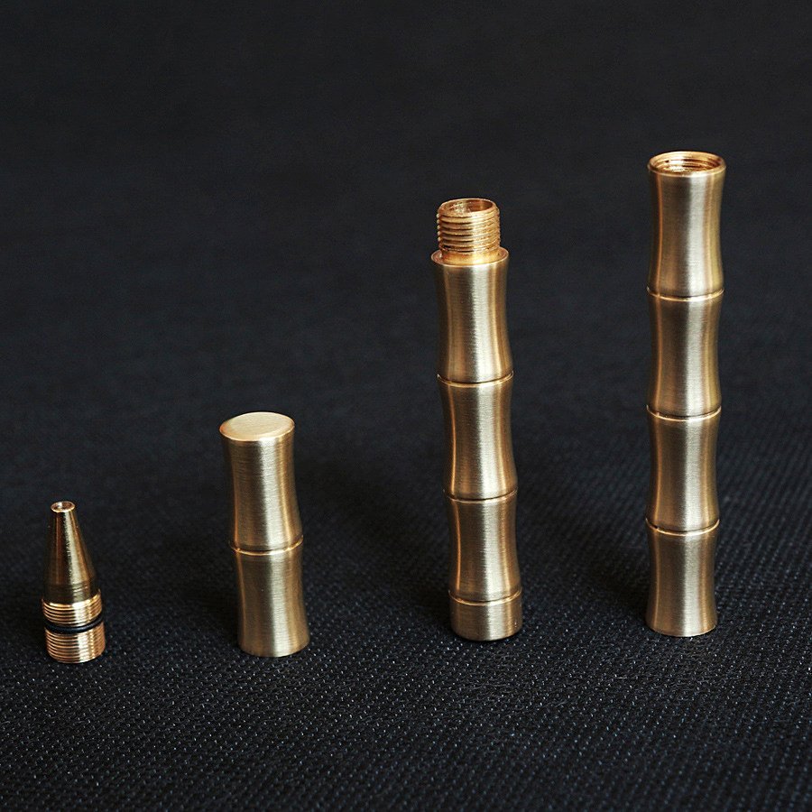 Personalized Brass Bamboo Joint Pen