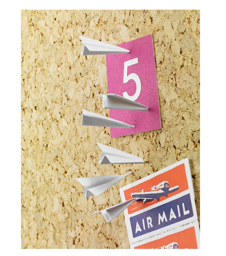 Paper Airplane Push Pins