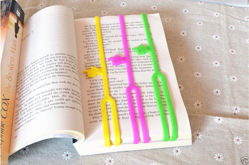 Silicone Finger Pointing Bookmarks