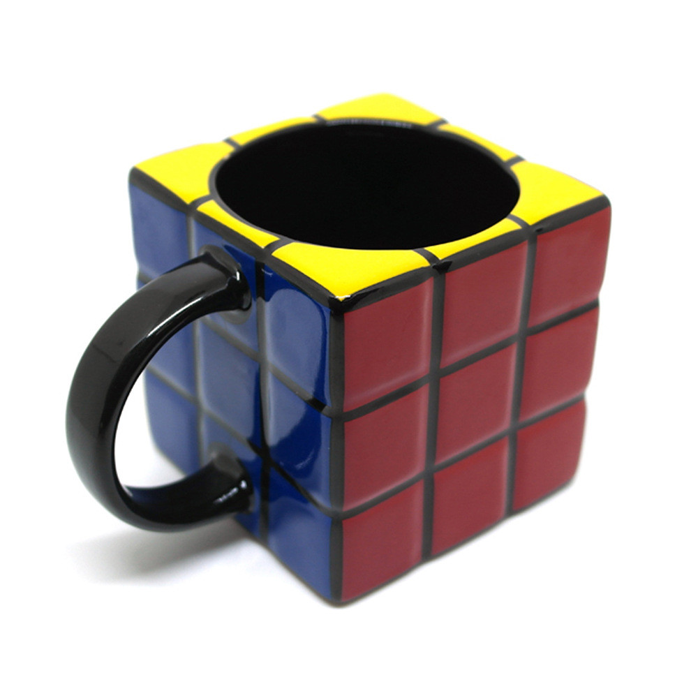 Rubik's Cube Mug 3D Rubiks Coffee Tea Mug Cup Novelty Funny Gifts : VEASOON
