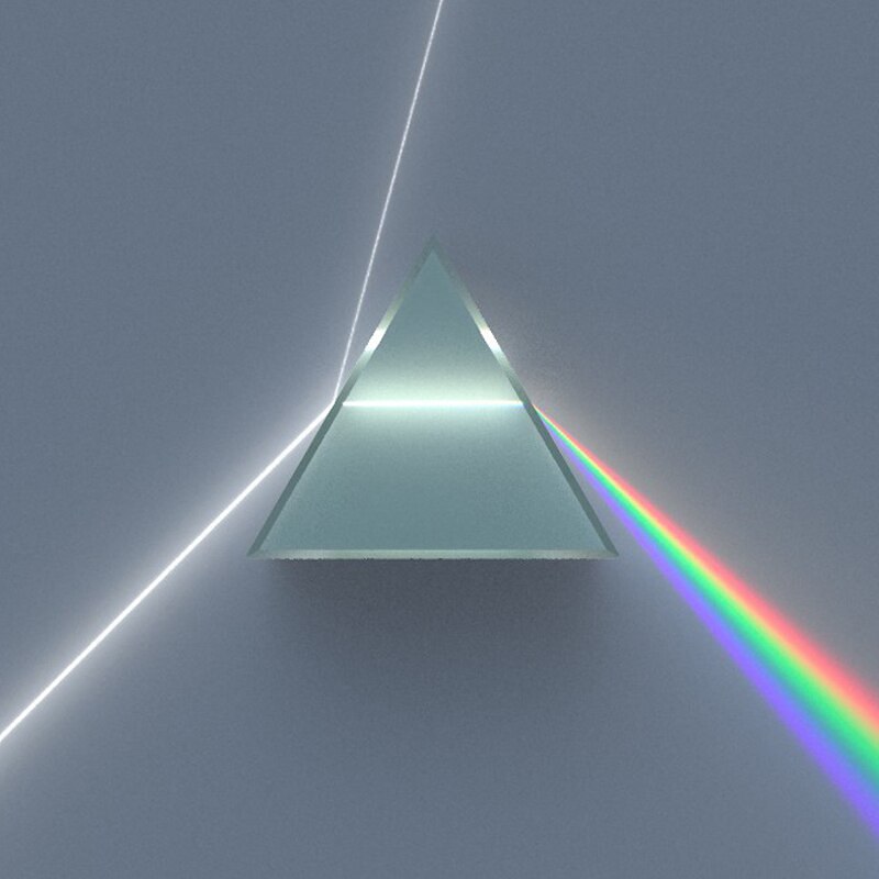 Rainbow Maker 5cm Optical Glass Triangular Prism Science Experiment ...