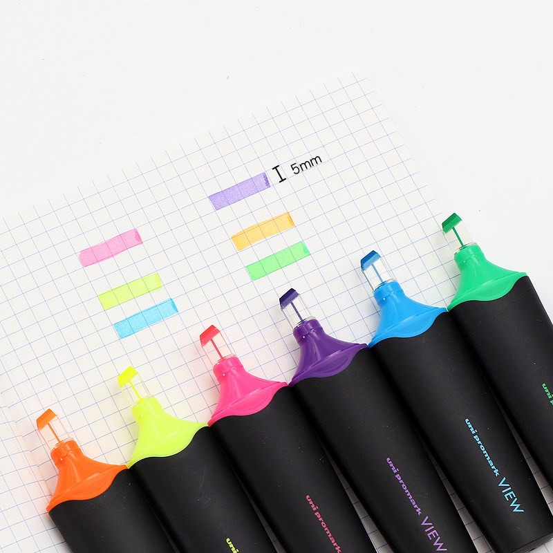 Uni Promark View Highlighter Mark Pen Home Office Stationary