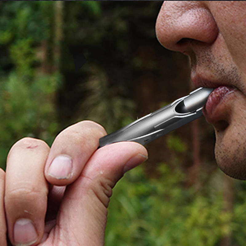 Personalized High Decibel Metal Stainless Steel Whistle Survival Gear ...