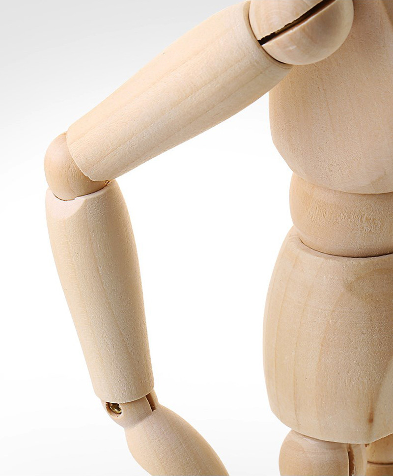 Wooden Human Mannequin Artist Human Figure Wooden Model Poseable Life Size