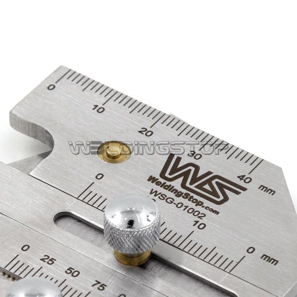 HJC-60 Welding Seam Gauge Weld Fillet Gage Undercut/Misalignment Inspection Tool Metric Multiple ...