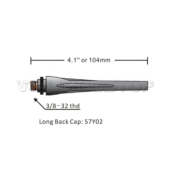 57Y02 Long Back Cap fit TIG Welding Torch WP-17 WP-18 WP 26 - www ...