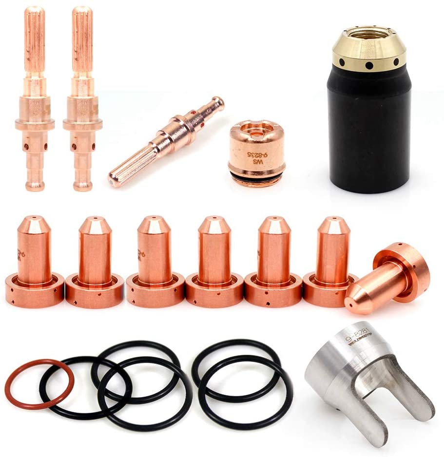 SL60 Torch Parts 5-0075 Electrode 40-60A Tip 9-8237 Shield 9-8281 ...