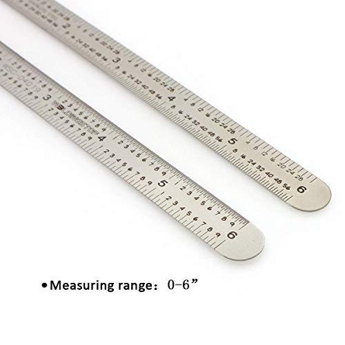 WeldingStop 6 in Machinist Ruler Scale 5R 10ths 1/100 1/32 1/64 ...