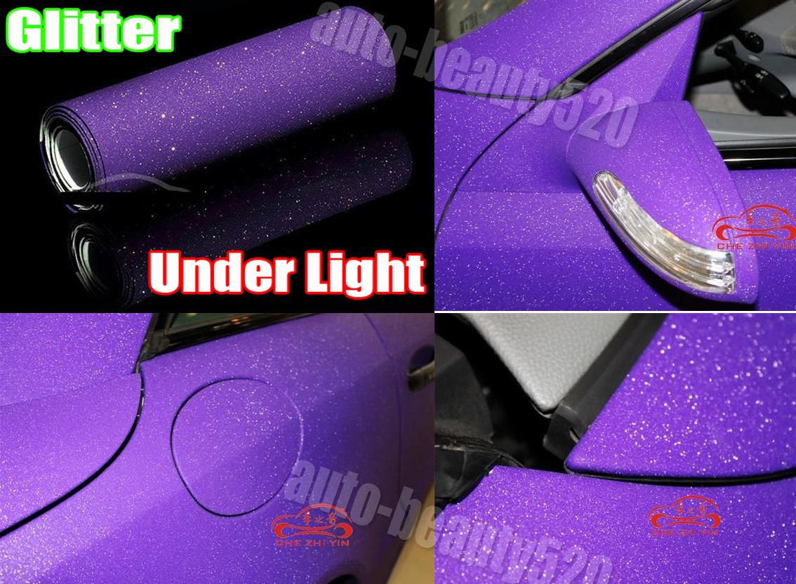 Glitter Purple Car