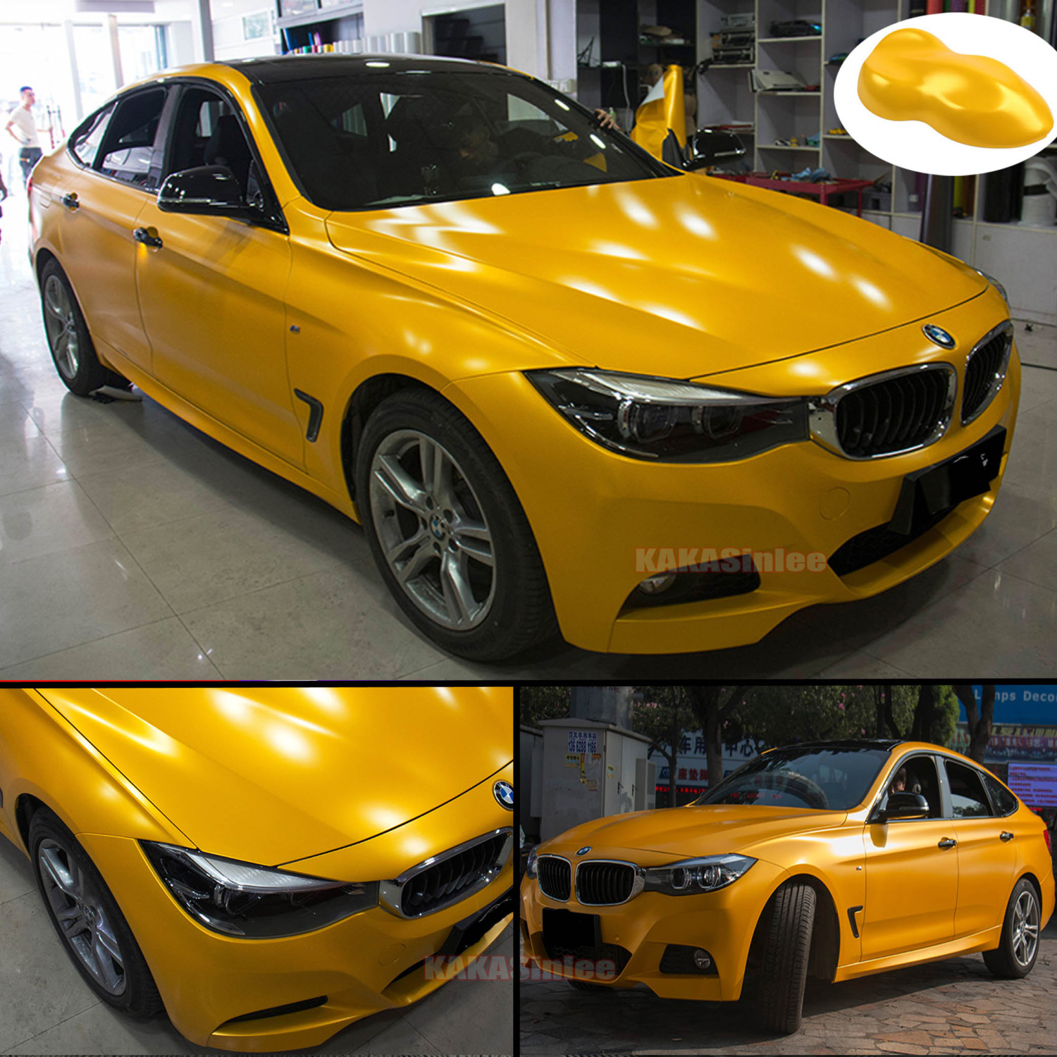 Car Stretch Pearl Metal Satin Matte Chrome Vinyl Wrap Sticker Film ...