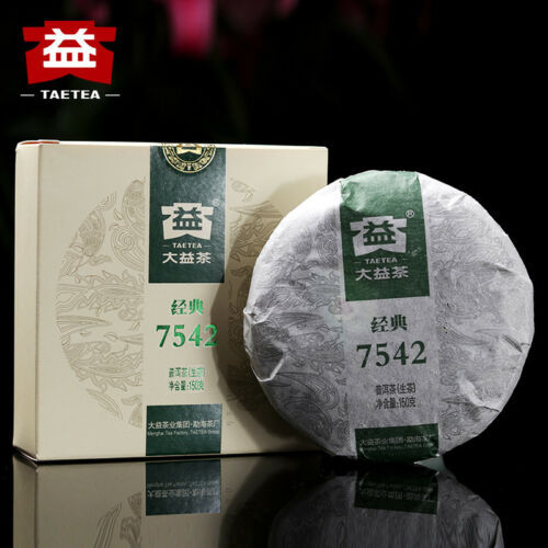 Dayi 7542 TAETEA Classic Pu Er 150g Menghai Pu-erh Tea Raw Cake