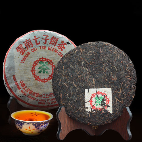 2003 Yunnan Zhongcha Tea Factory Green Seal Aged Puer Puerh Raw Sheng Tea 357g