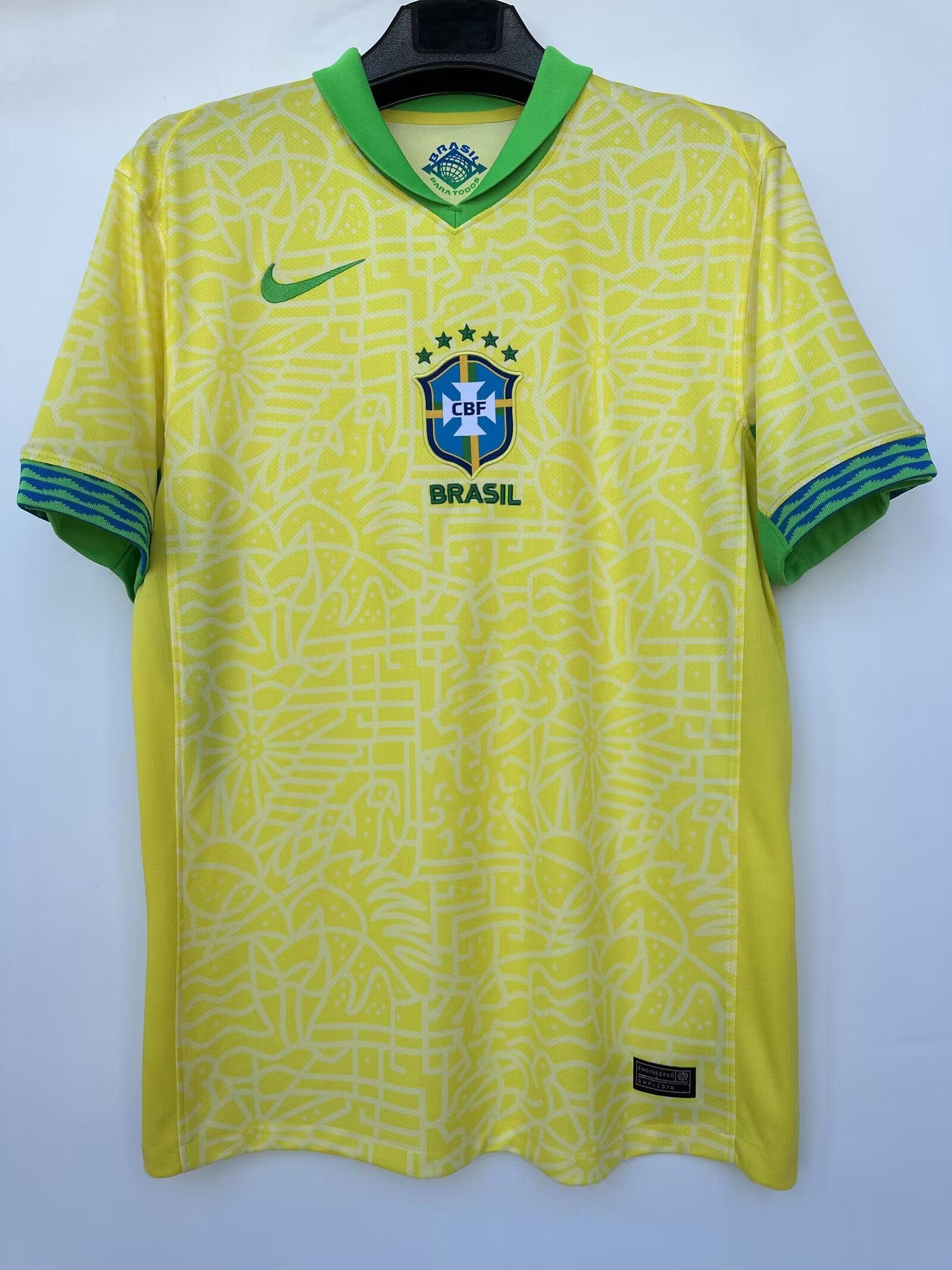 US$ 10.50 - Brazil Home Fans 1:1 Quality Soccer Jersey 24-25 - www ...