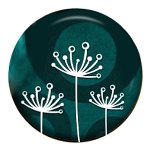 20MM Dandelion Painted enamel metal C5508 print snaps jewelry